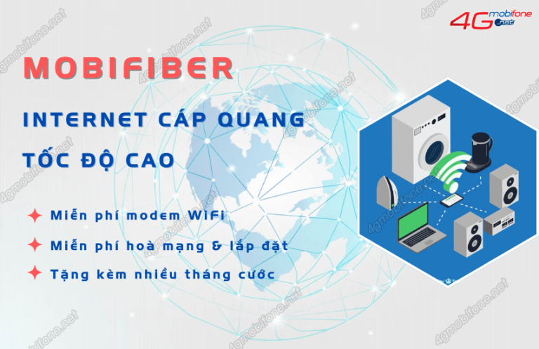 SIÊU HOT: MobiFone internet cáp quang MobiFiber tốc độ cao