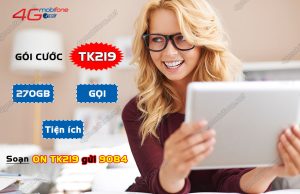 Cách đăng ký gói TK219 của MobiFone 270GB, gọi và Facebook